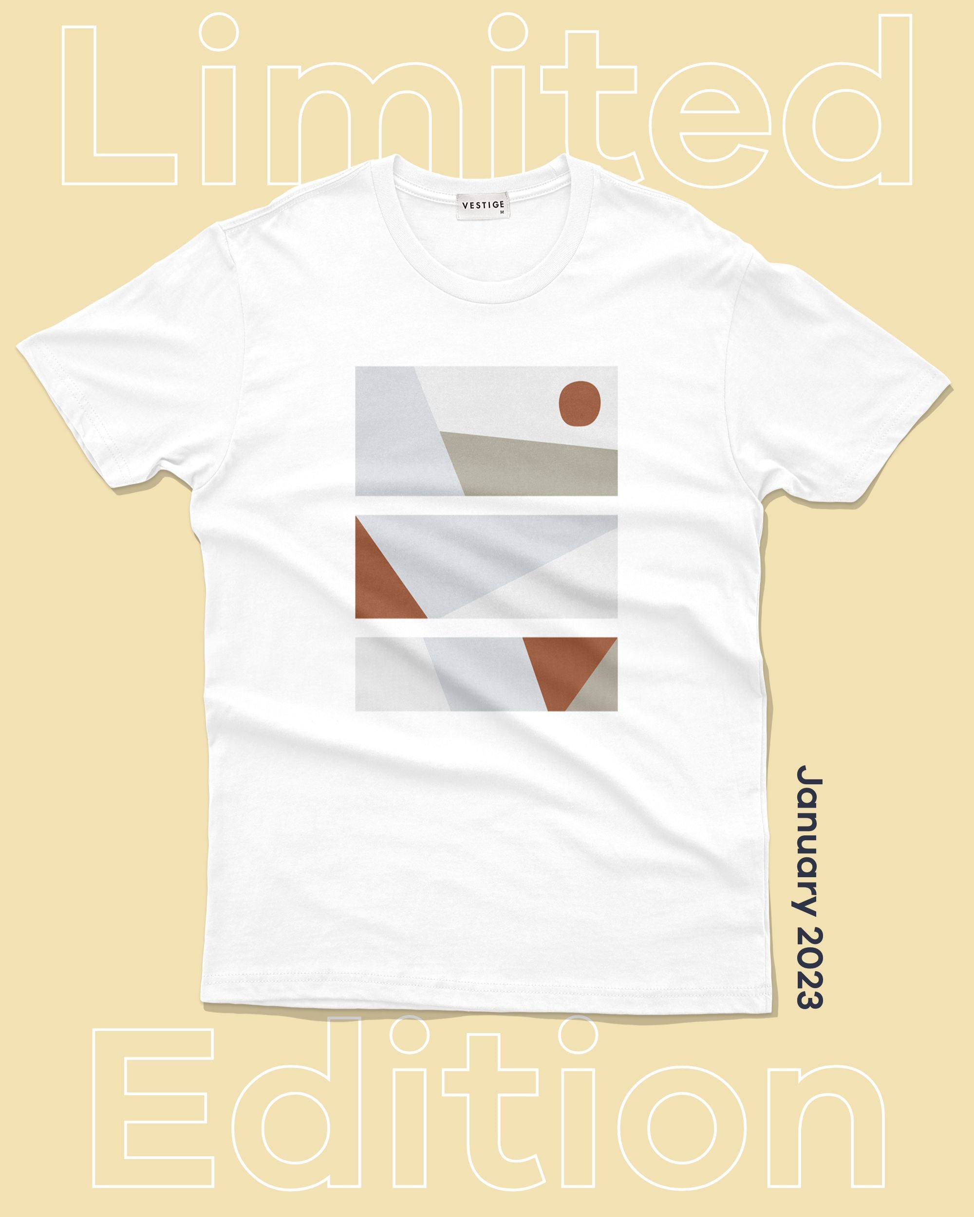Shape Terrain Tee, White – VESTIGE