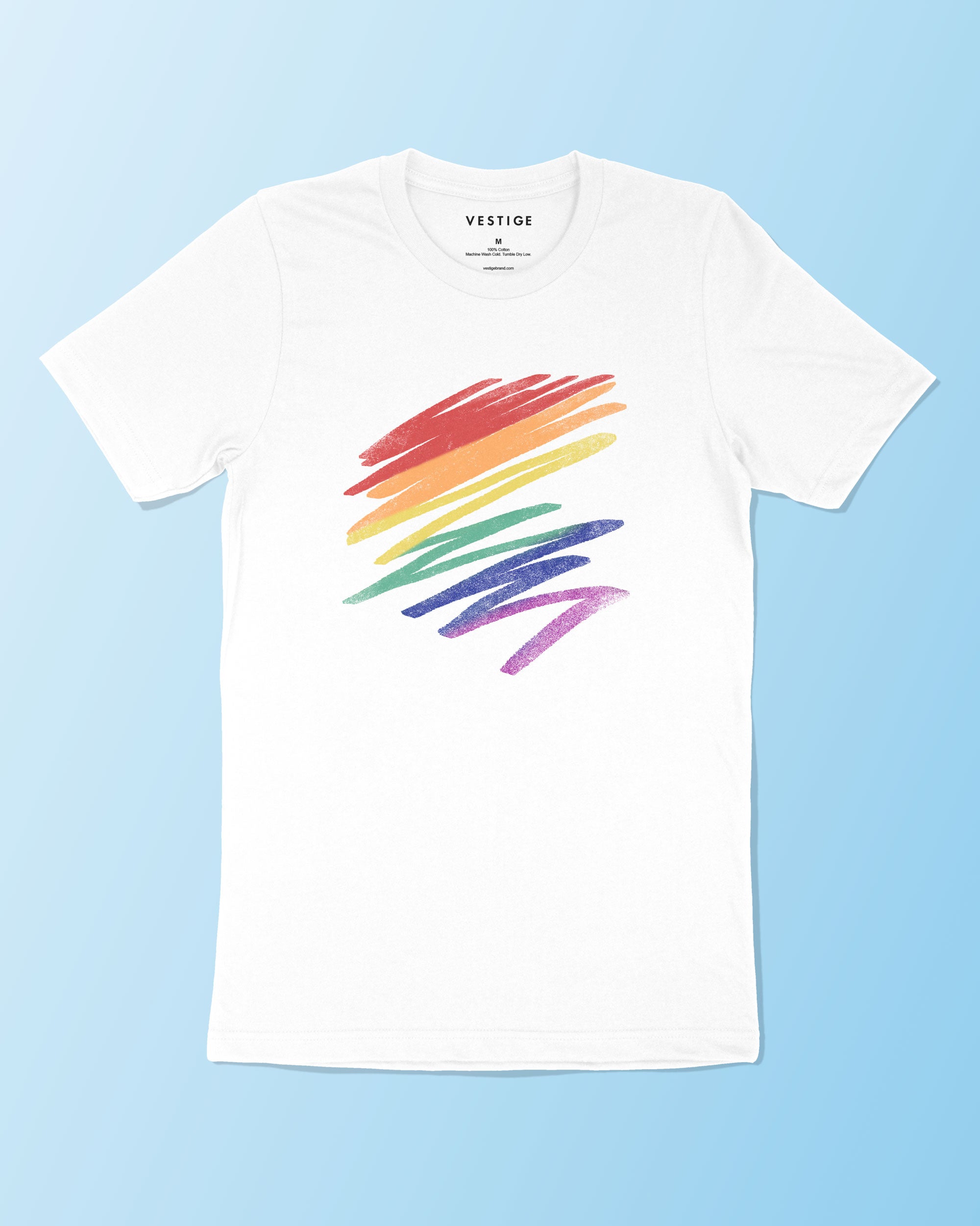 Rainbow Drawn T-Shirt – VESTIGE