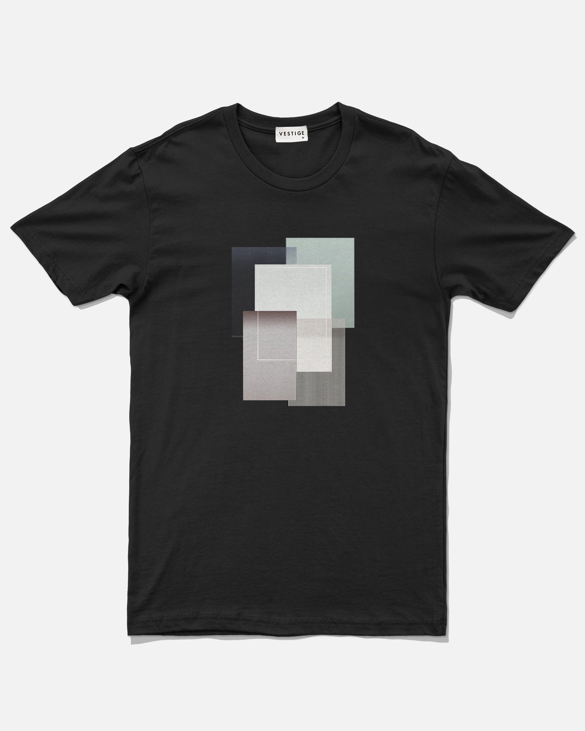Shape Overlay Tee, Black – VESTIGE