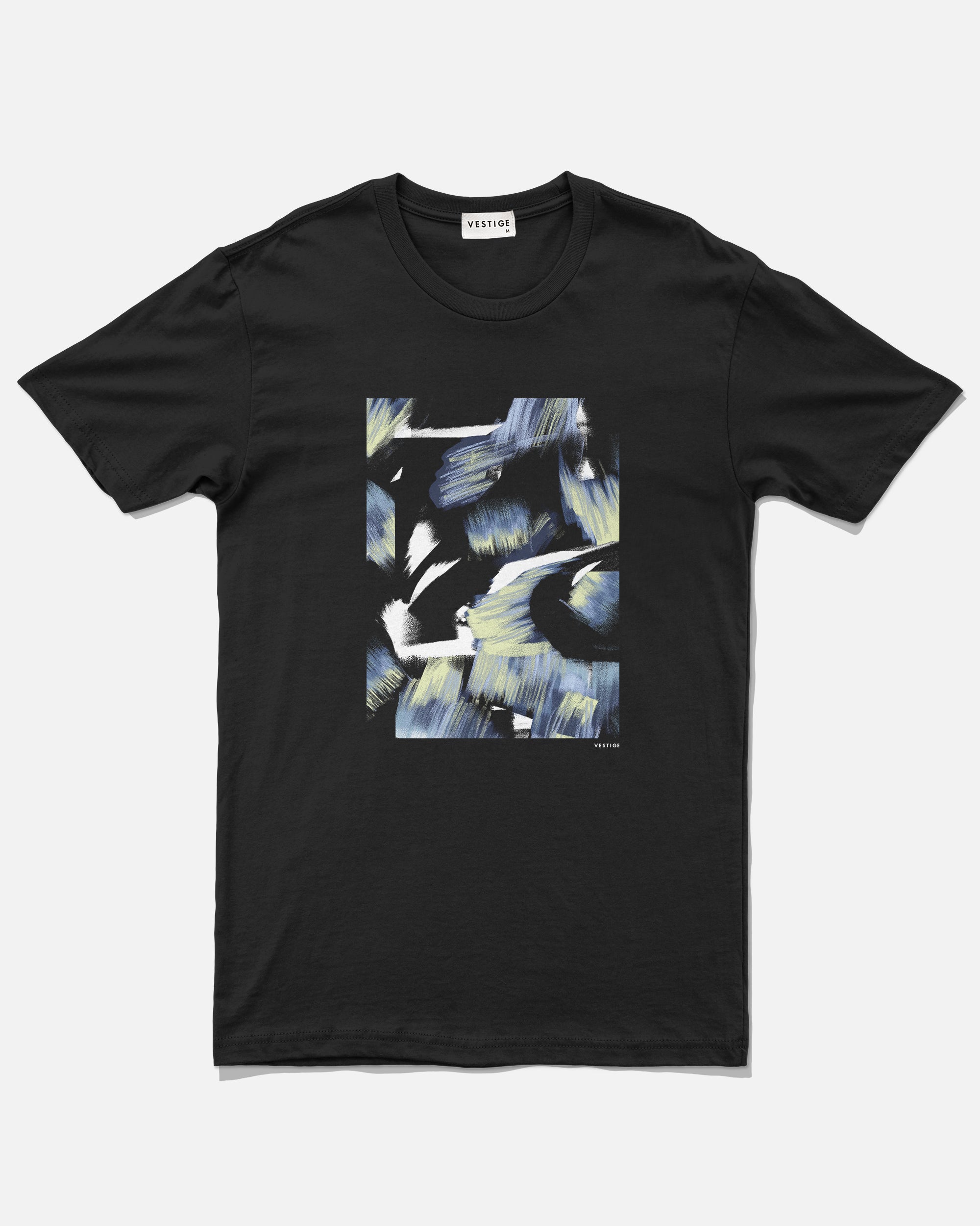 Acrylic Collage Tee, Black – VESTIGE