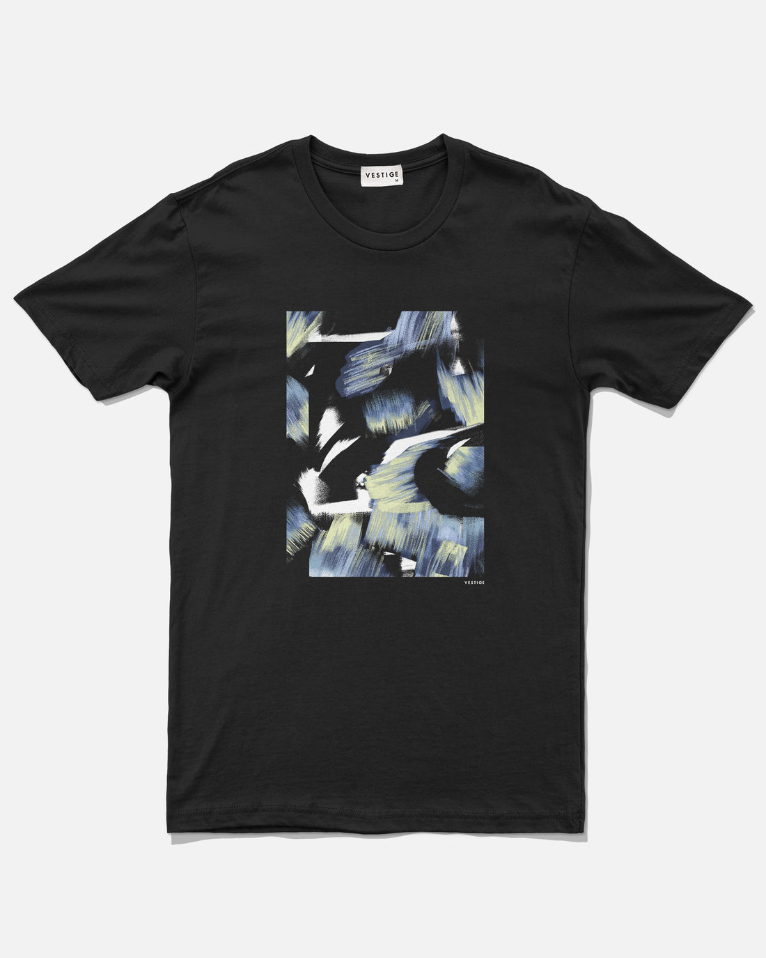 Acrylic Collage Tee, Black – VESTIGE