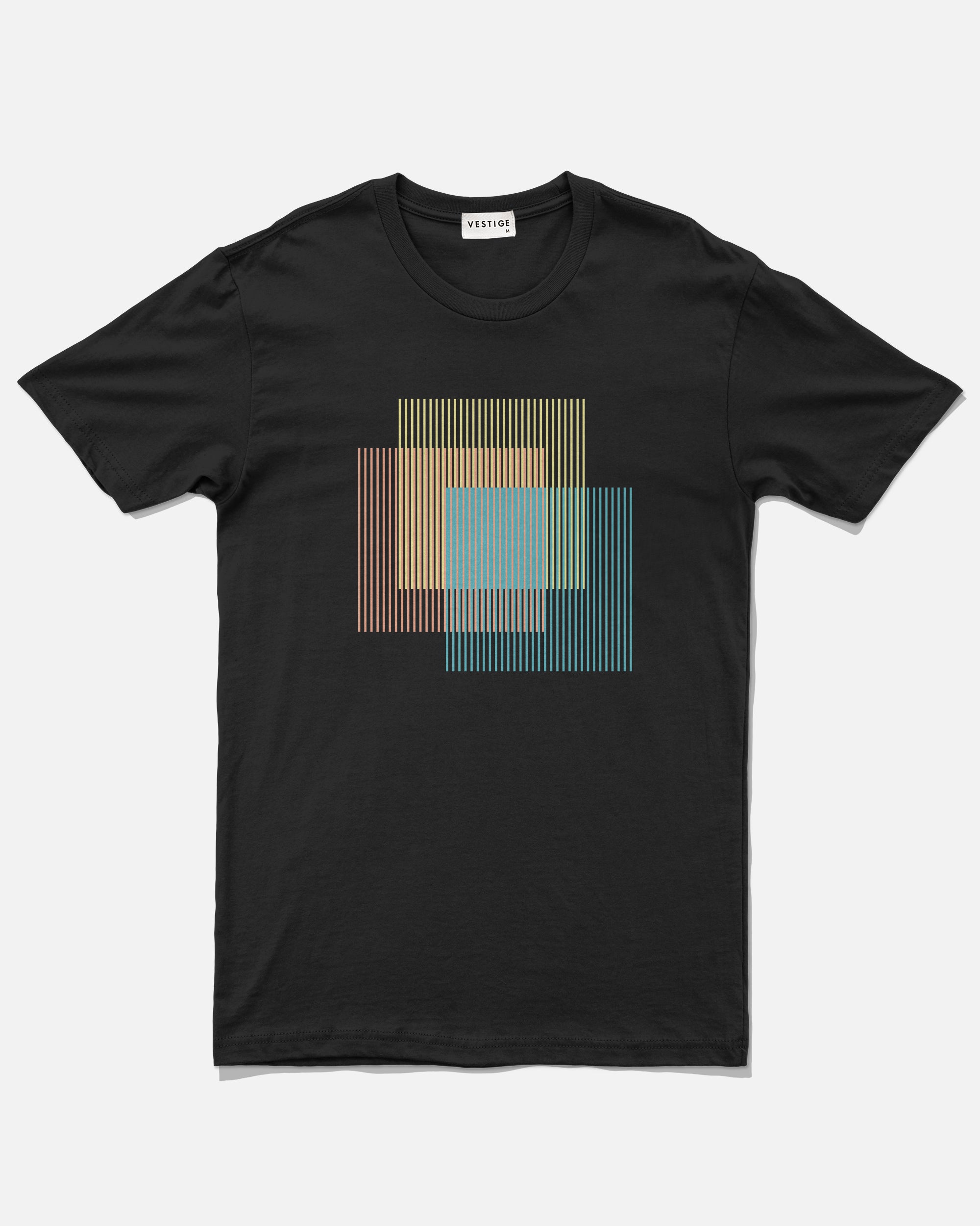 Square Inside Square Tee, Black – VESTIGE