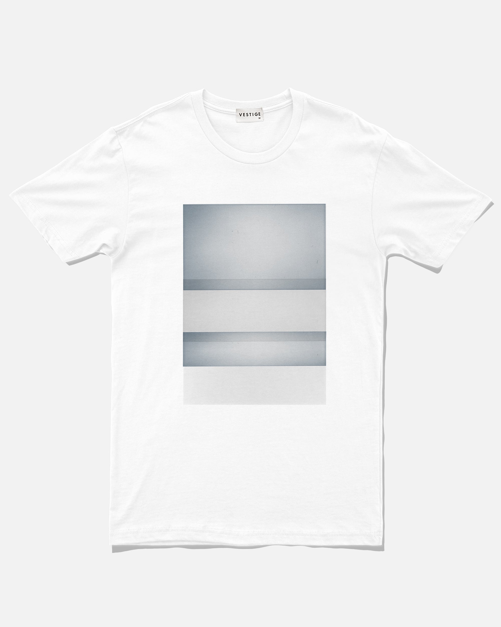 Offset Tee, White – VESTIGE
