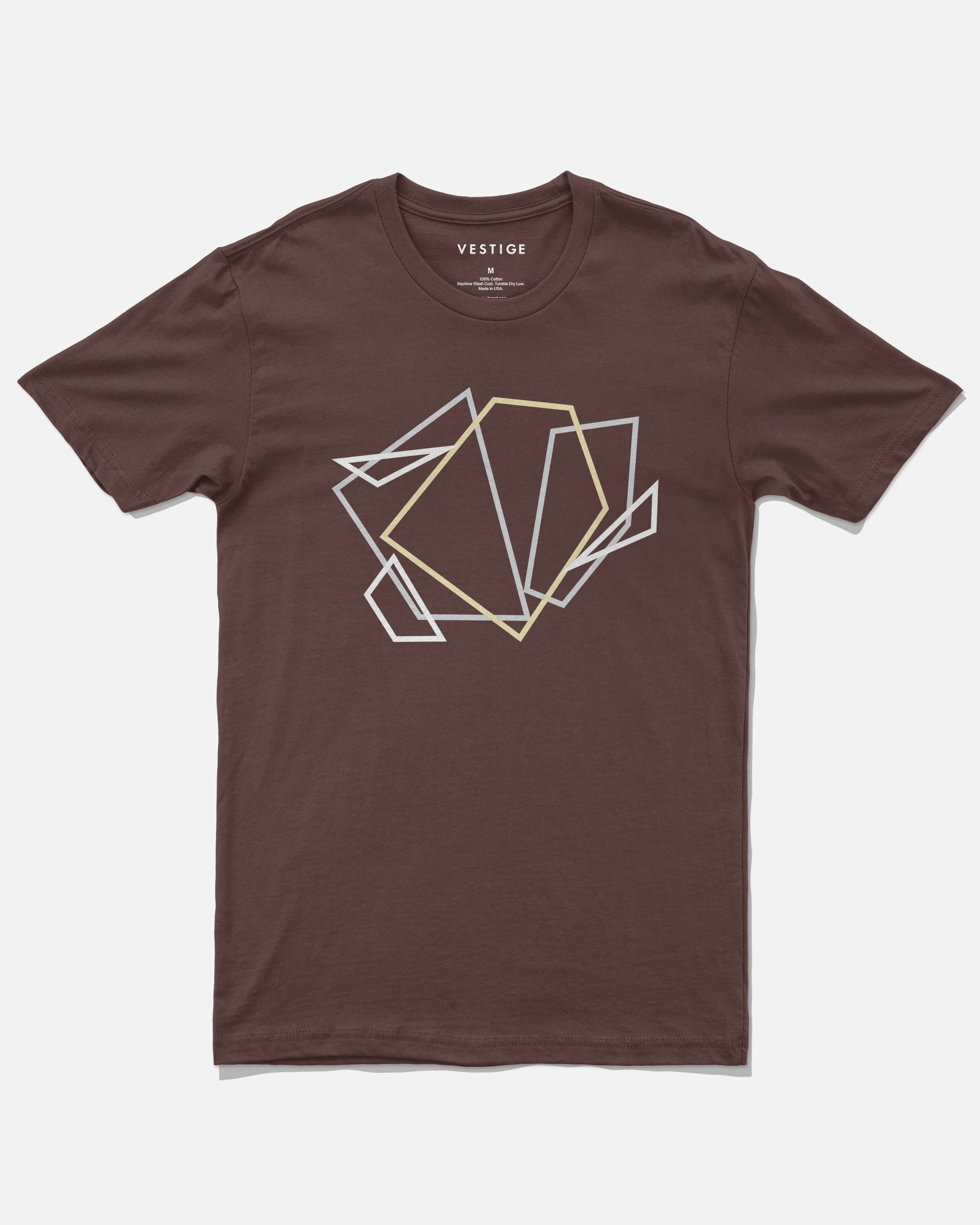 Shape Tangle Tee, Burgundy – VESTIGE